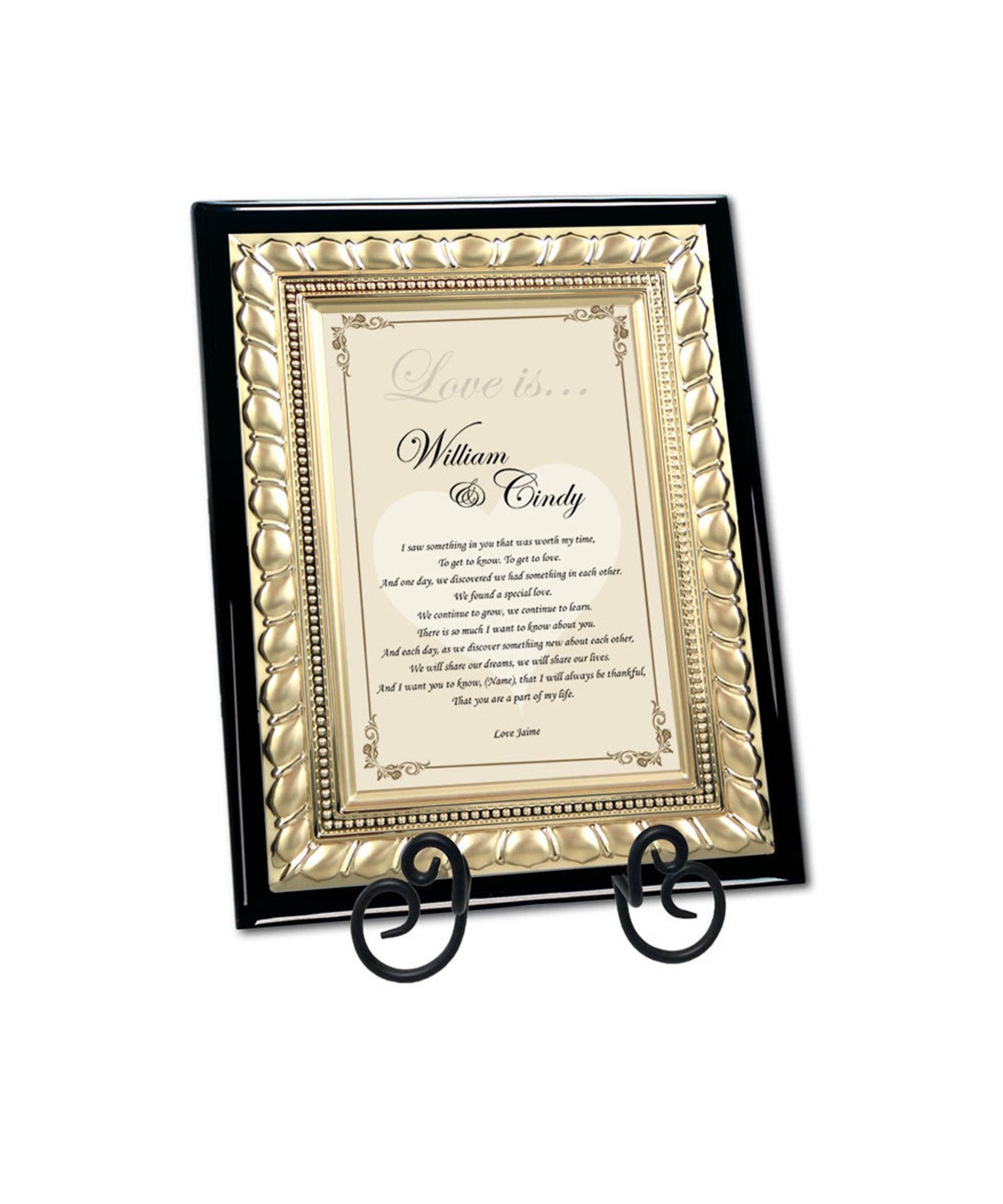 Romantic Love Poetry Plaque Gift Present Birthday Valentine | Etsy