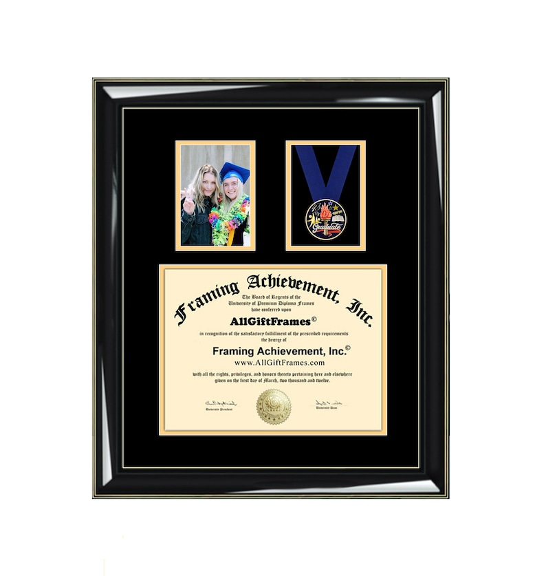 Graduation Picture Frame Diploma Display Case With Graduate - Etsy