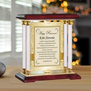 Personalized Retirement Gift Plaque Custom Unique Desk Award Retiree ...