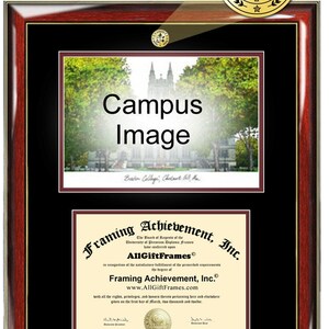 FSU Diploma Frames Florida State University Lithograph Frame Campus ...