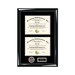 Double Diploma Frame Dual Document Embossed Glossy Prestige Mahogany ...