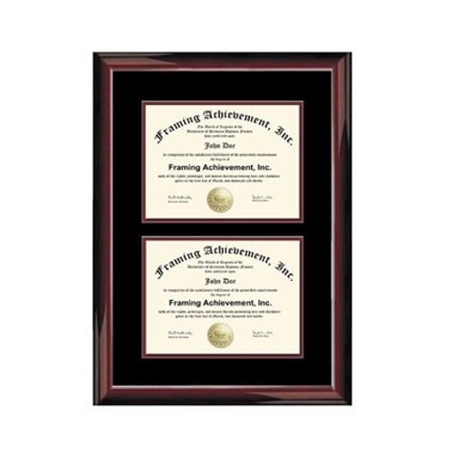 Double Degree Frame Dual Diploma Frames Two Certificate Glossy - Etsy