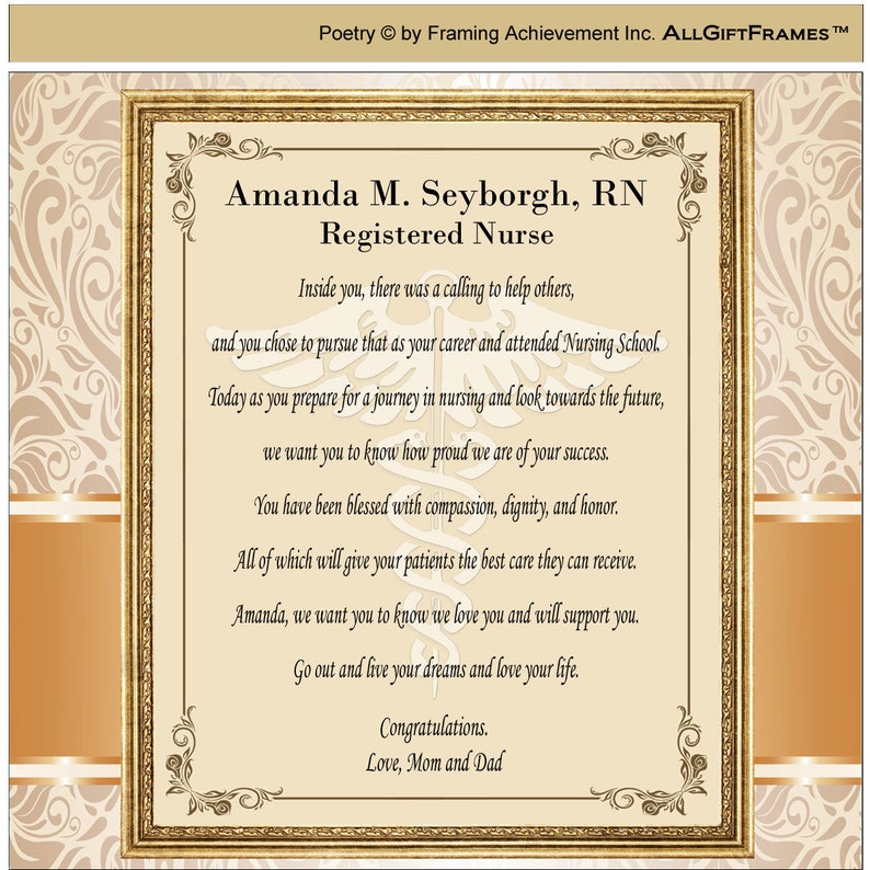 Personalized Nurse Gift Graduate Photo Picture Clock Message | Etsy