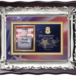 Personalized Sheriff Police Graduation Picture Frame and Police Academy ...