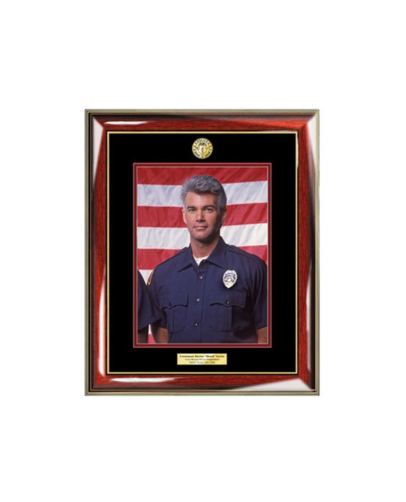 Police Officer Picture Frame 8x10 Sheriff Photo Plaque Law | Etsy