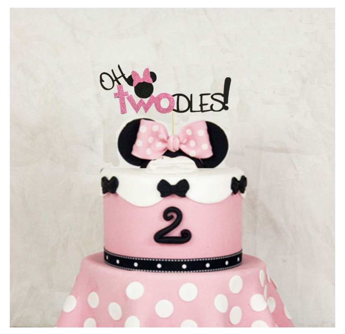 Oh Twodles Mouse Cake Toppersecond 2nd Birthday Party | Etsy