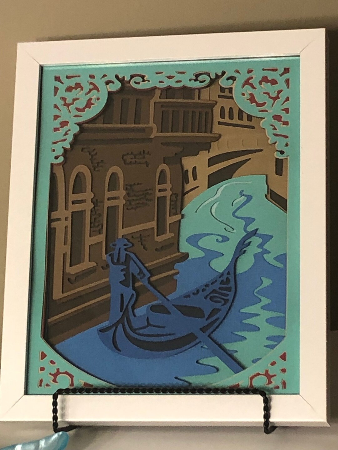 3D Venice Gondola 14 Layer Abstract Paper Sculpture Art - Etsy