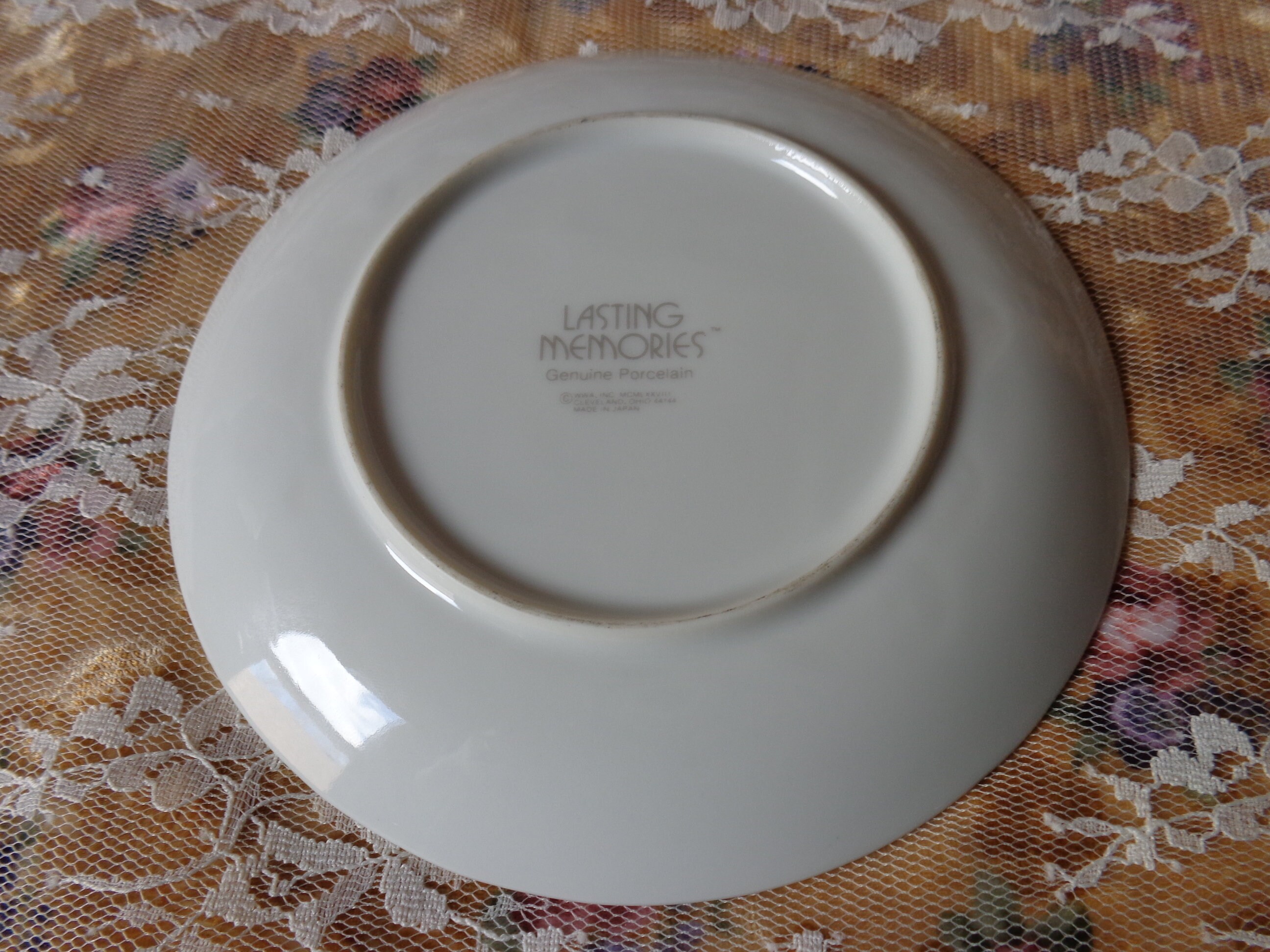 Vintage Happy Anniversary Plate Porcelain Collector's Plate Lasting ...