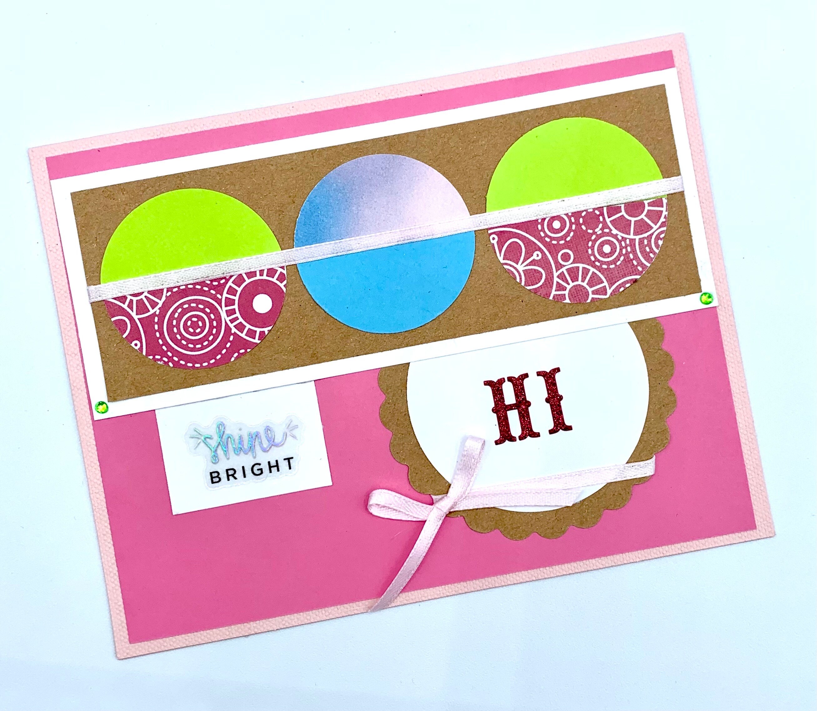 Hi Shine Bright Handmade Greeting Card - Etsy