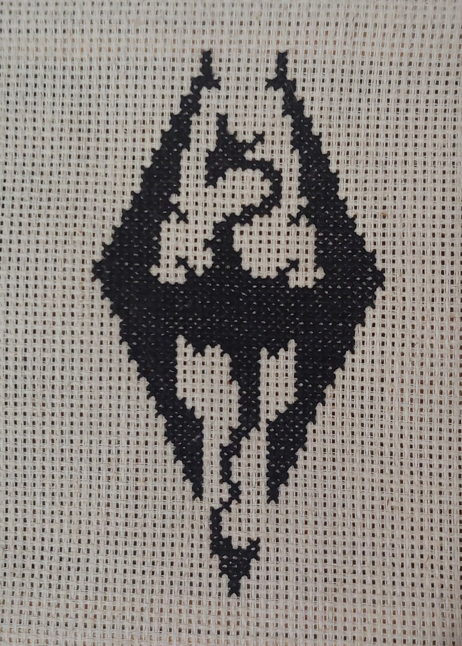 Skyrim Logo/imperial Symbol Cross Stitch Pattern From the Elder Scrolls ...