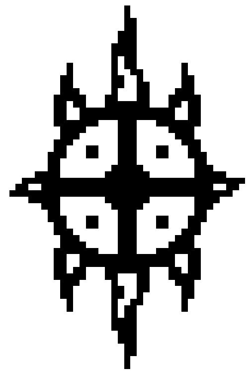 Dawnguard Symbol Skyrim Cross Stitch Pattern - Etsy