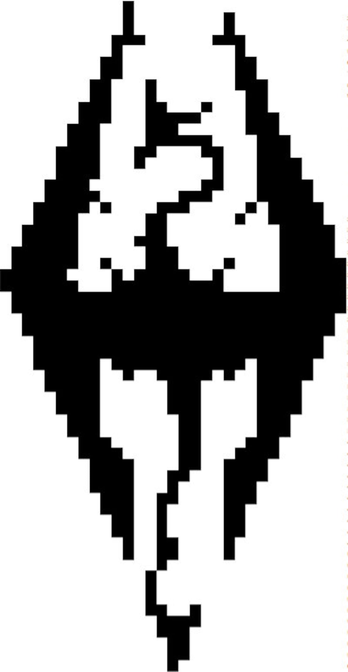 Skyrim Logo/imperial Symbol Cross Stitch Pattern From the Elder Scrolls ...