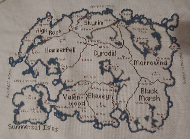 Map of Tamriel - Etsy