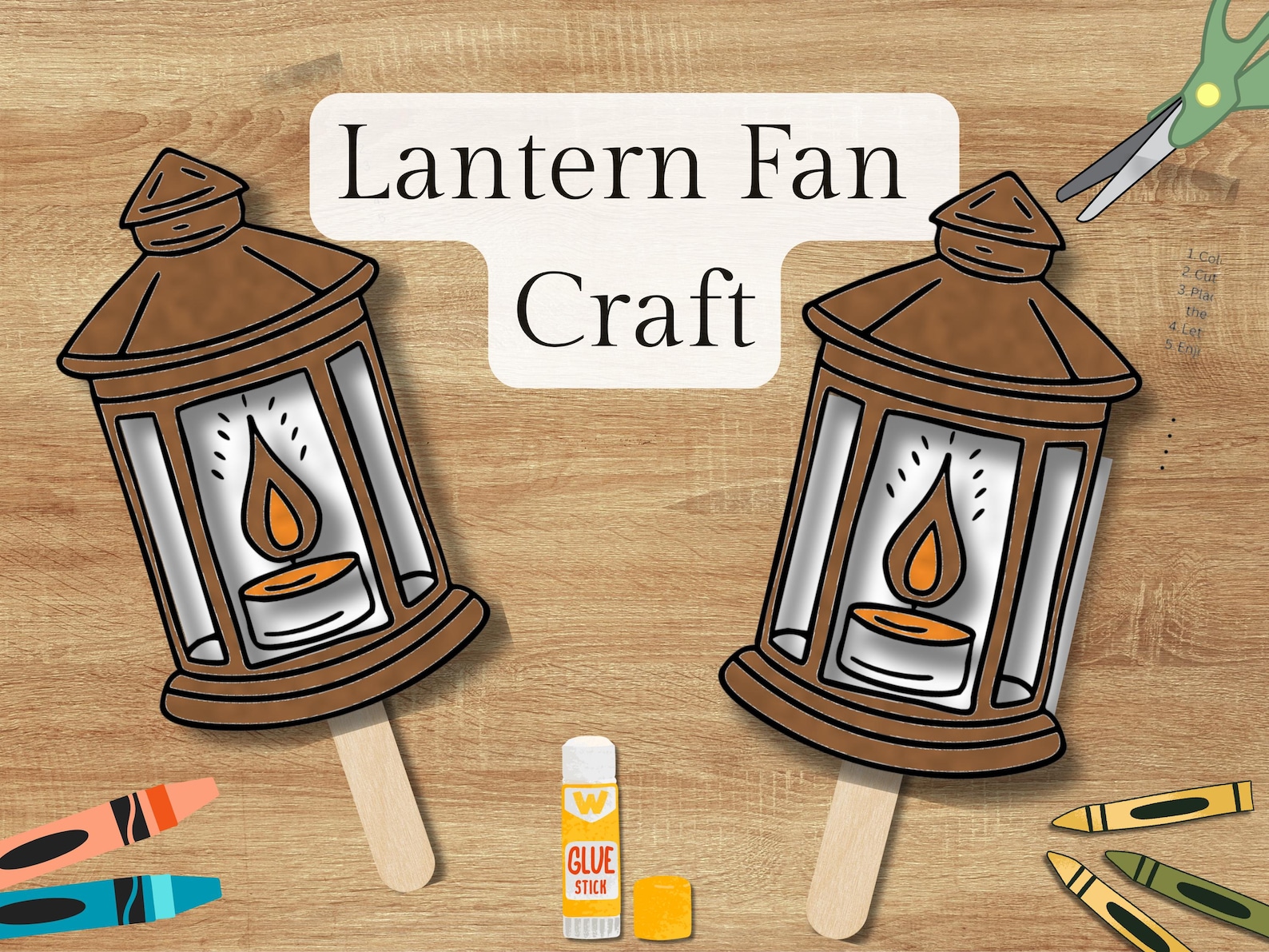 Lantern Fan Craft, Church Sunday School Lesson, Light of God, DIY ...
