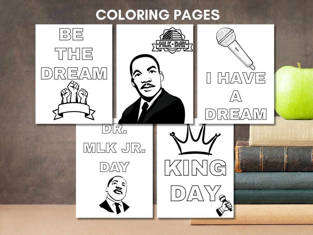 Martin Luther King Jr Coloring Pages | MLK Day Printable Activity for ...