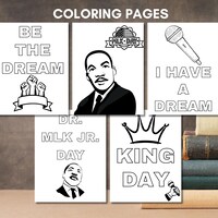 Martin Luther King Jr. Preschool Coloring Book | Peace Love and ...