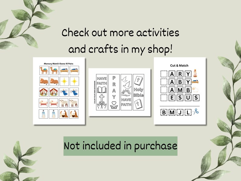 Bible-themed Fan Craft Bundle: Printable Sunday School Activity (PDF ...