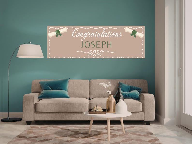 Custom Graduation Banner Printable, Personalized Graduation Sign, Class ...