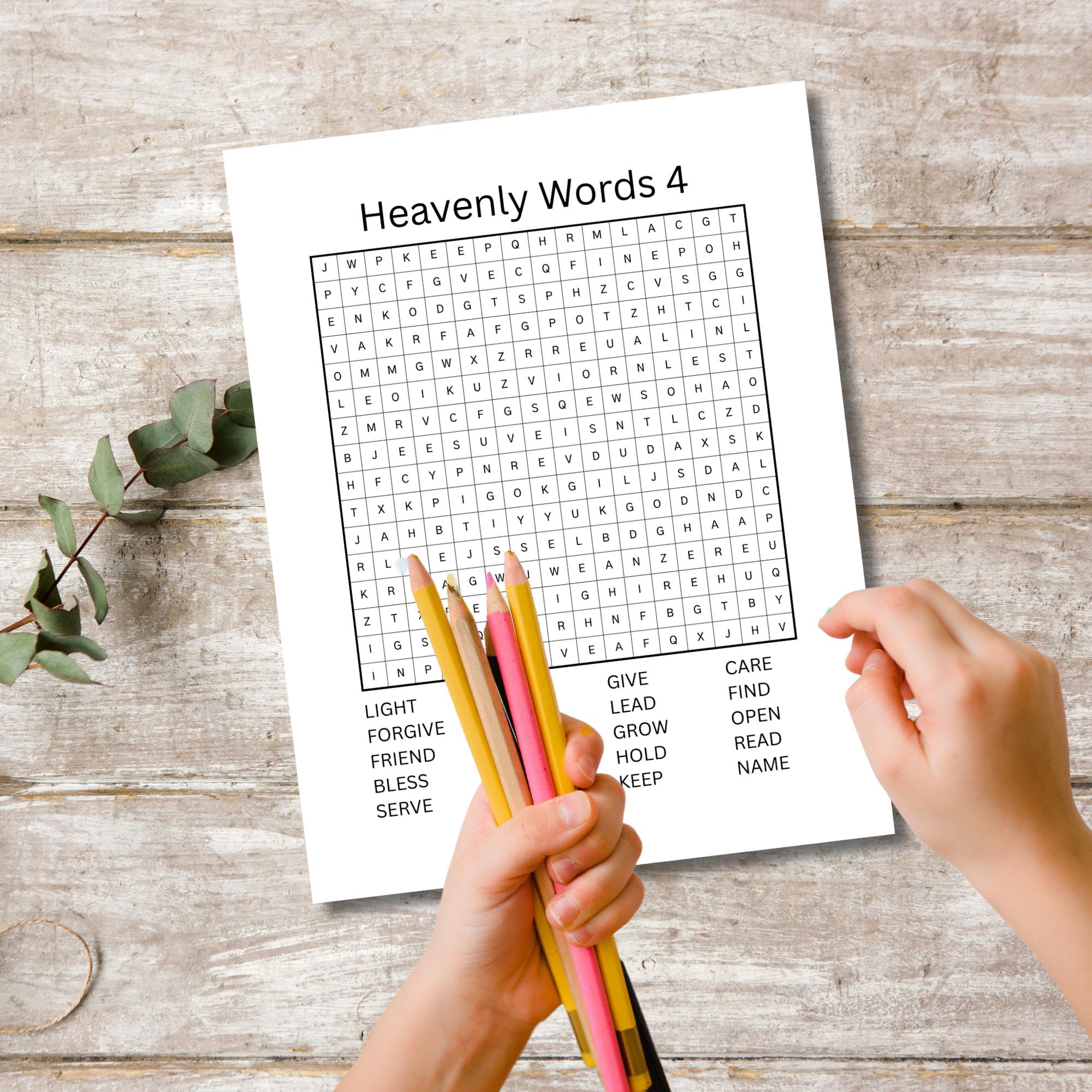 Christian-based Word Search Printable Activity | Vbs/church Instant ...