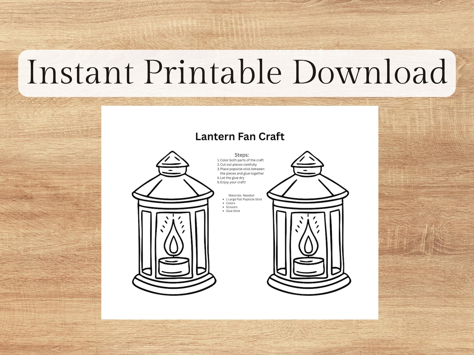 Lantern Fan Craft, Church Sunday School Lesson, Light of God, DIY ...