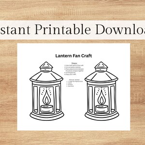 Lantern Fan Craft, Church Sunday School Lesson, Light of God, DIY ...