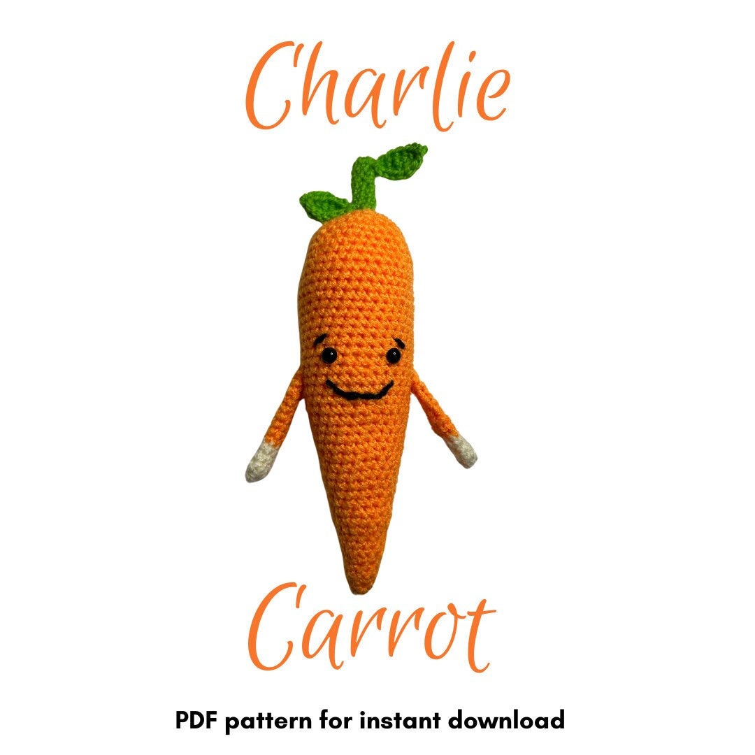 Charlie Carrot PDF Crochet Pattern - Etsy