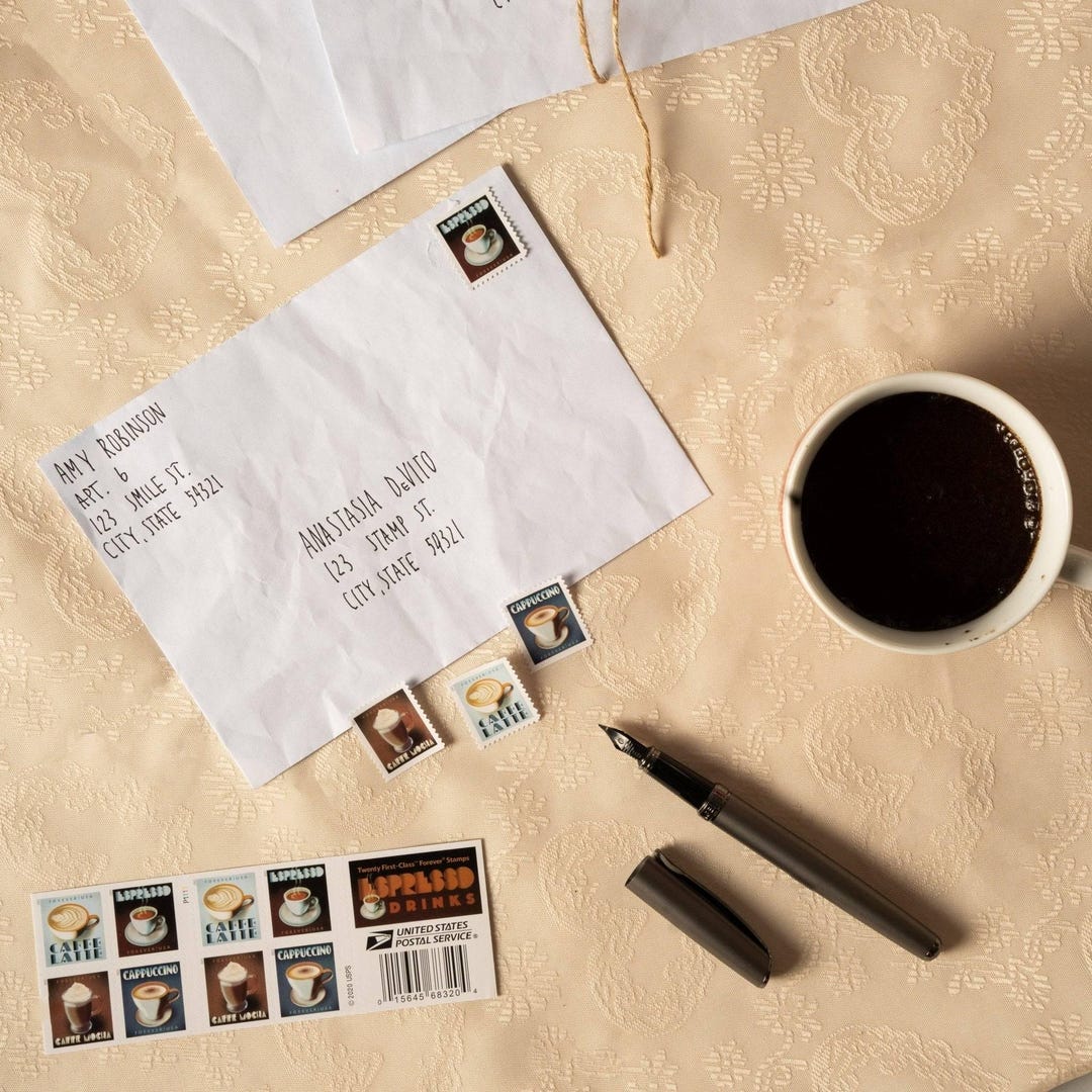 1000 Pcs Espresso Drinks 2021 Stamp Perfect for Weddings, Collections ...