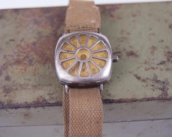 1918 Rare Giant 6s Vintage Elgin, Duo Shrapnel Guard, WWI First ...