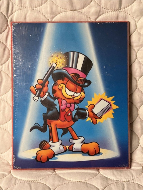VINTAGE Garfield the Cat Magician Wood Wall Art Decor 9 3/4 X - Etsy