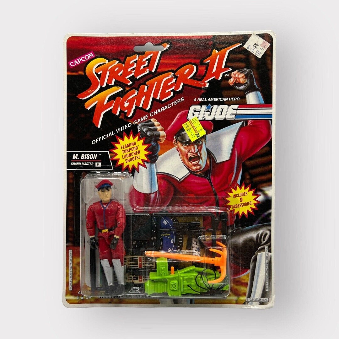 VTG 1993 Hasbro Capcom G.I. Joe Street Fighter II M Bison Action Figure ...