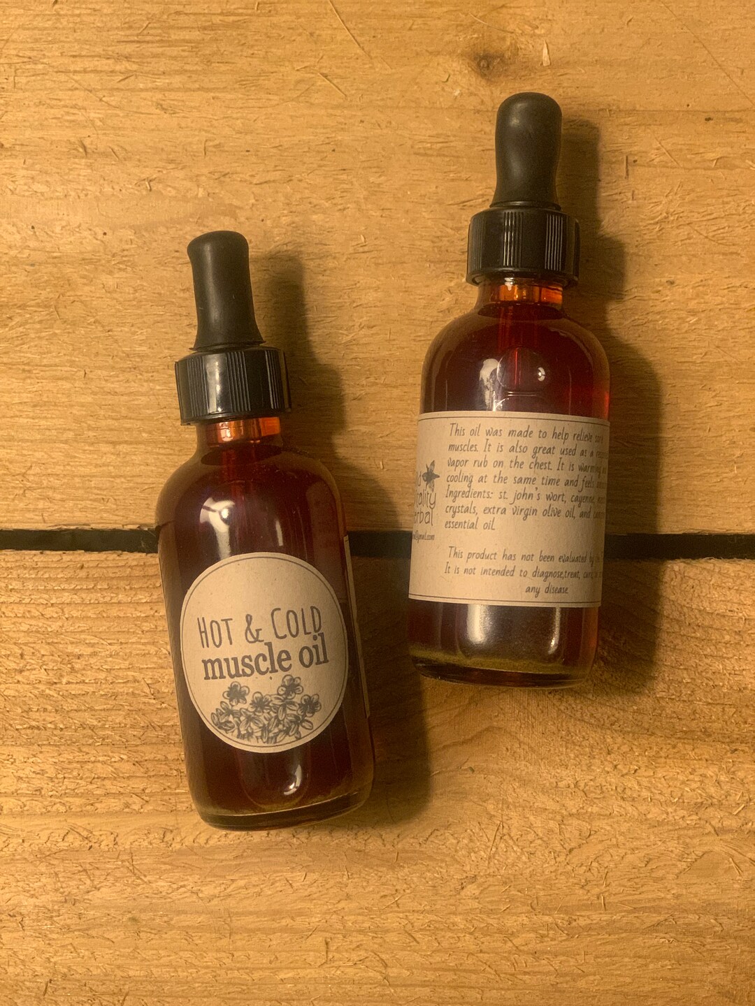 Hot & Cold Muscle Oil - Etsy