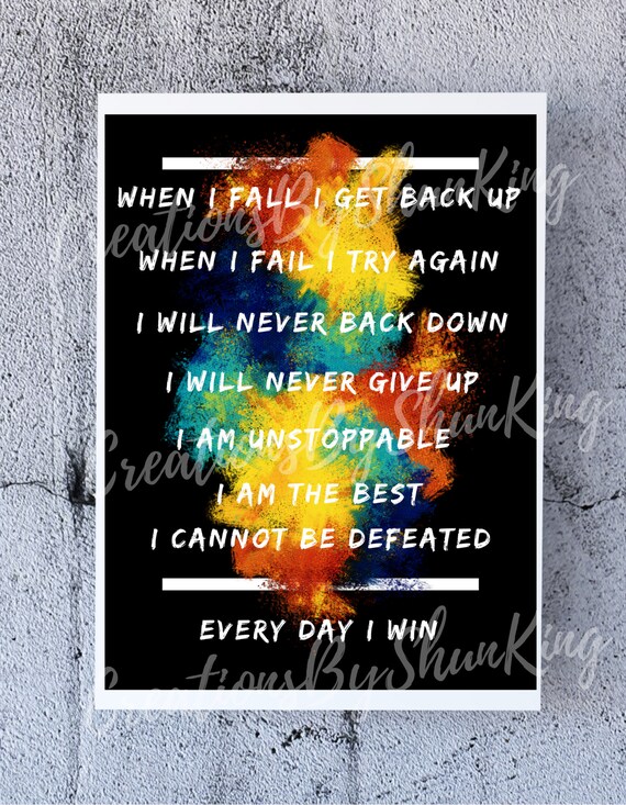 Every Day I Win/Motivational Wall Poster/Inspiration/Daily | Etsy