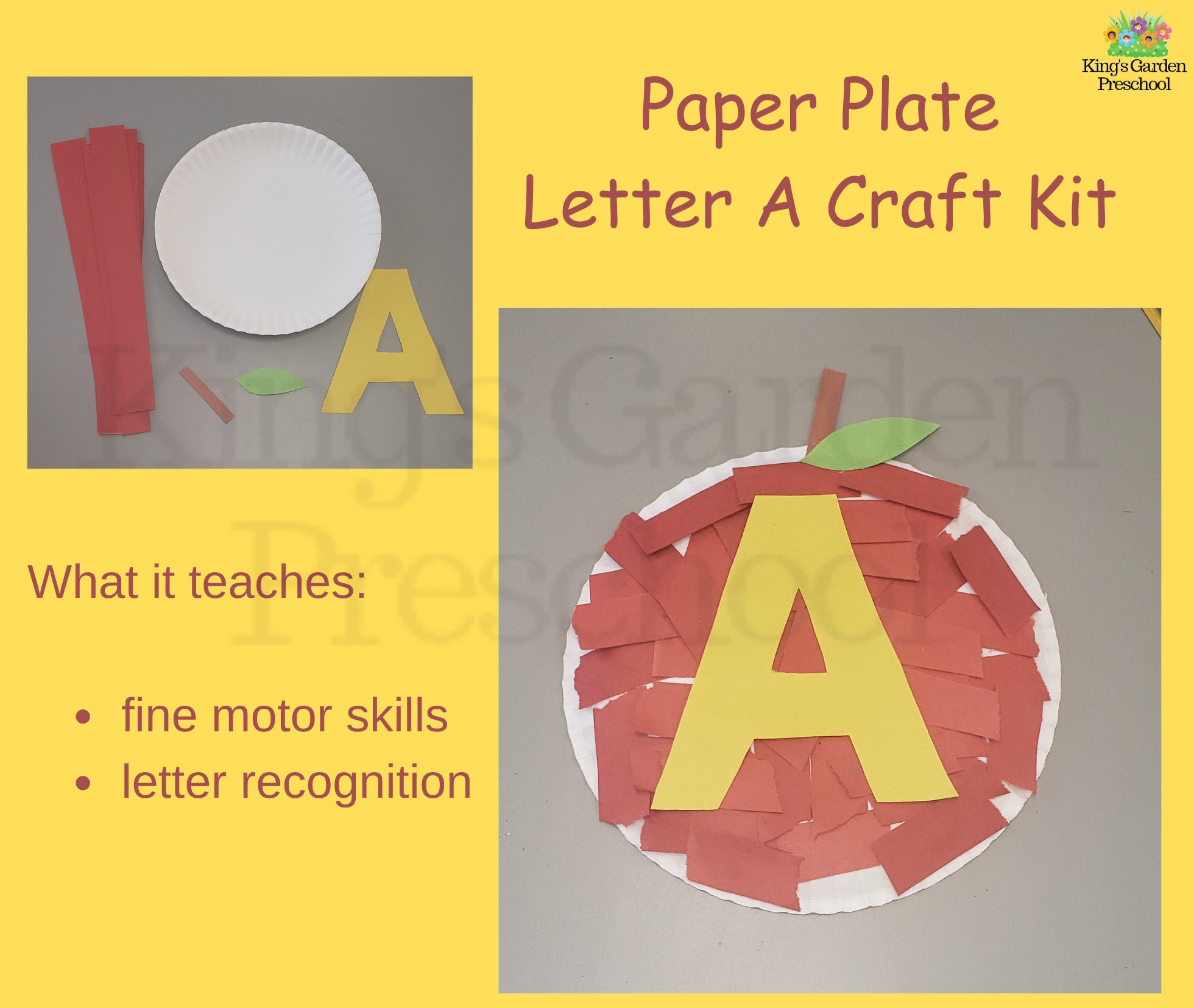 Uppercase Letter A Craft for Classroom/for 20 Students/preschool Crafts ...