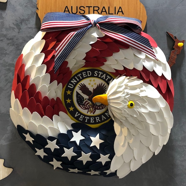 American Eagle Wreath - Etsy