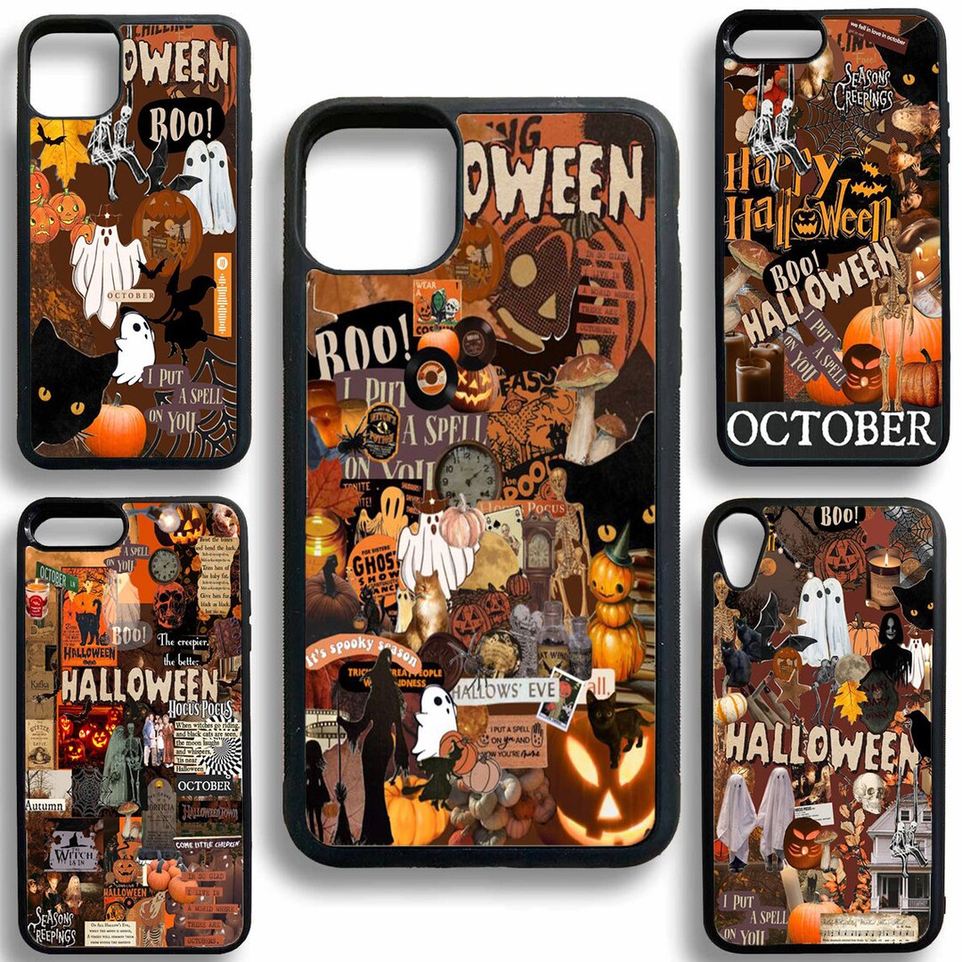 October 31 Phone Case Halloween Collage Phone Case Witching - Etsy