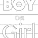 Gender Reveal Coloring Pages (4 Different Designs!) - Etsy