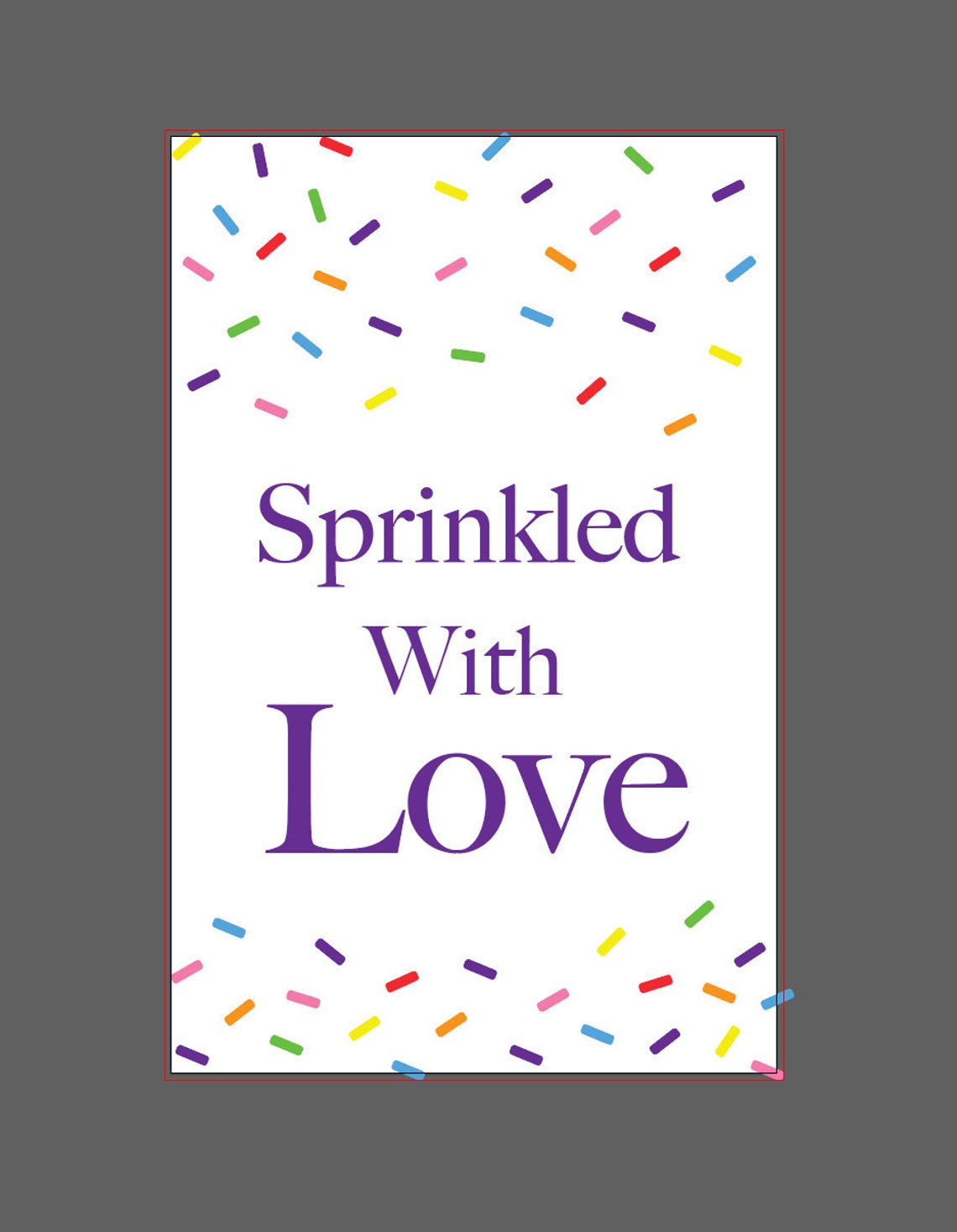 Sprinkled With Love Baby Sprinkle Sign - Etsy
