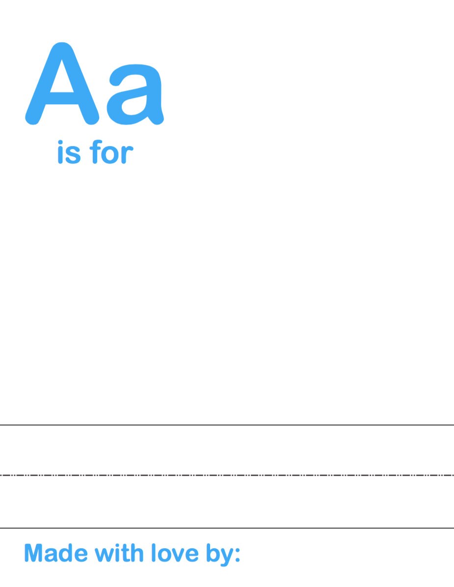 Customizable Baby's First Alphabet Book Baby Shower Activity - Etsy