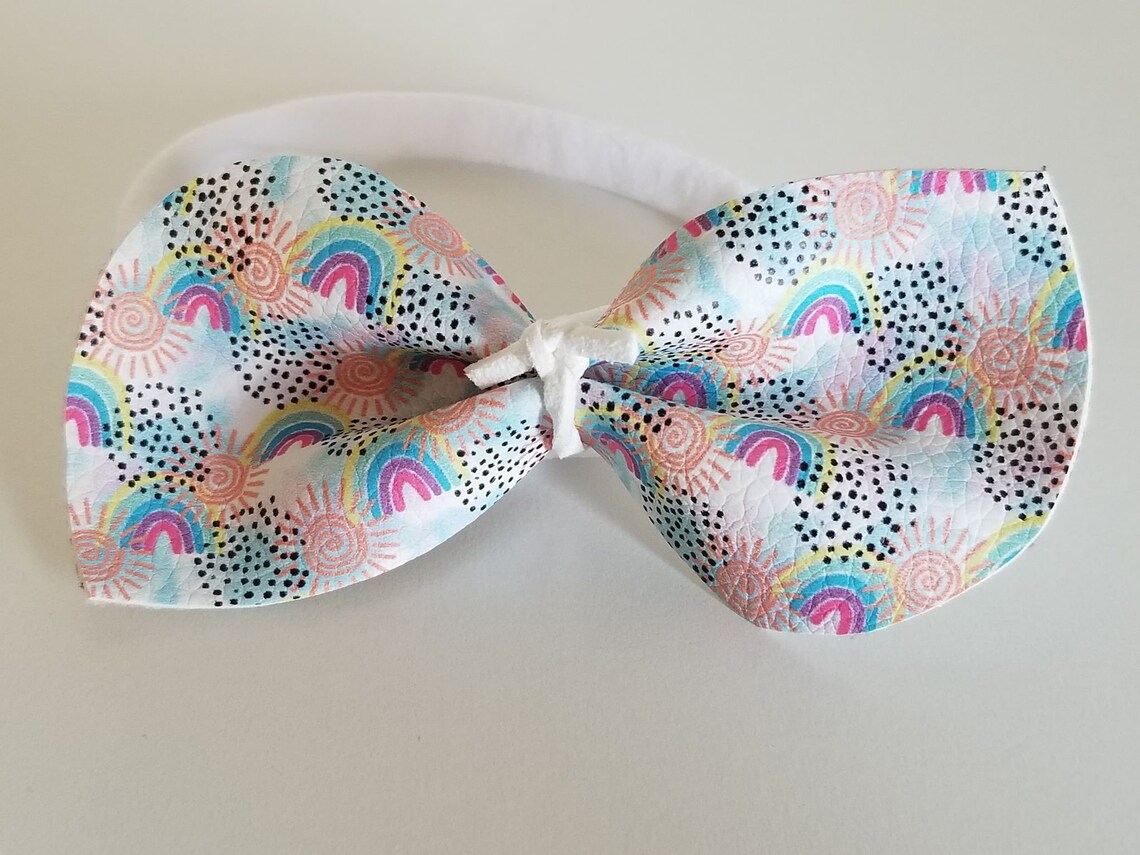 Rainbow Baby Bows - Etsy