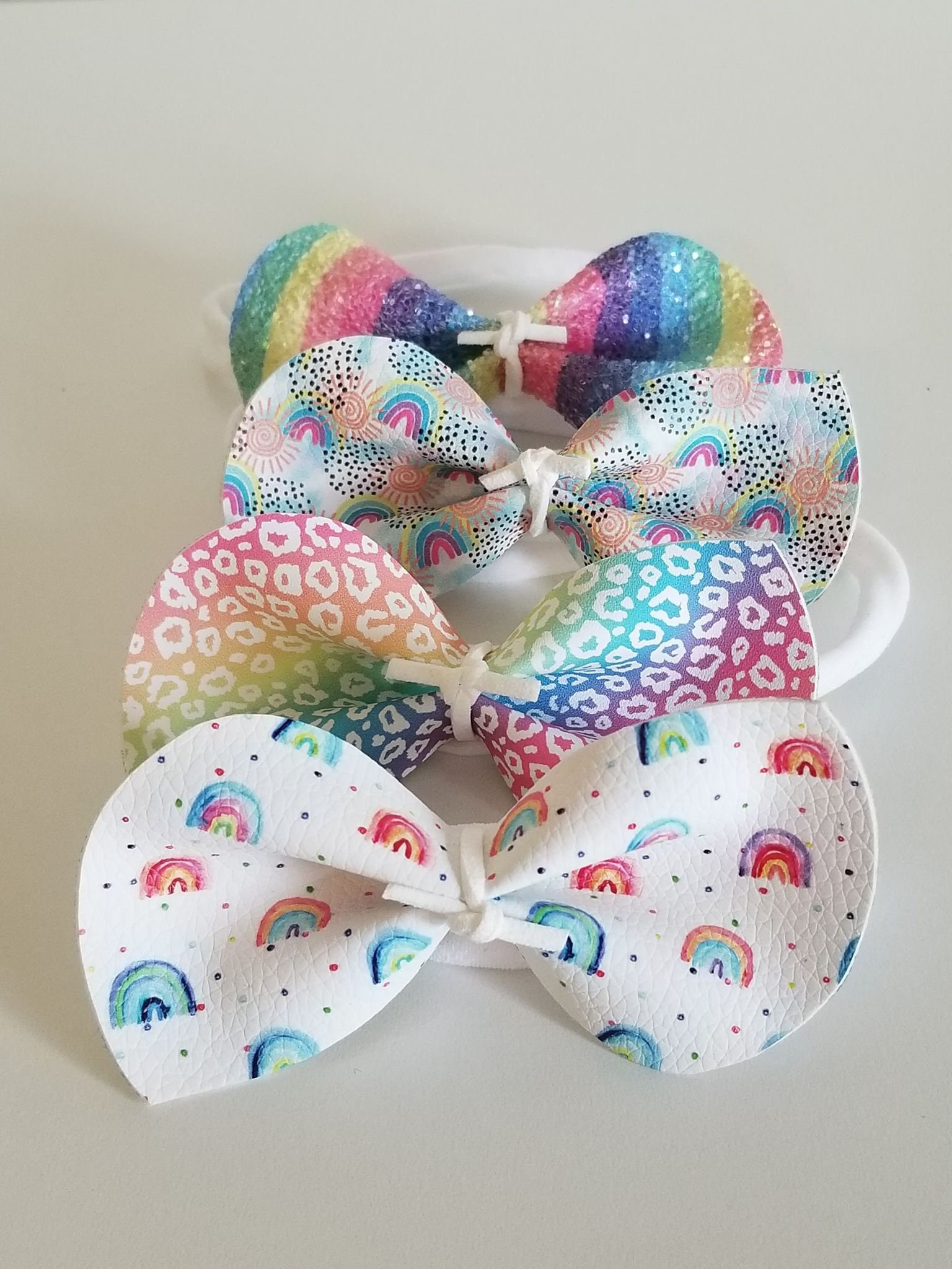 Rainbow Baby Bows - Etsy