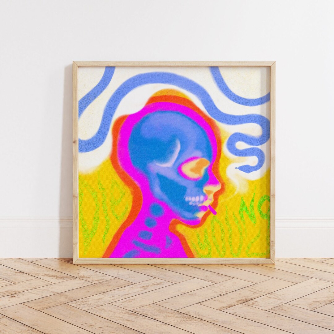 Alternative Colorful Wall Art for Art Lovers Home Decor for Dorm Gift ...