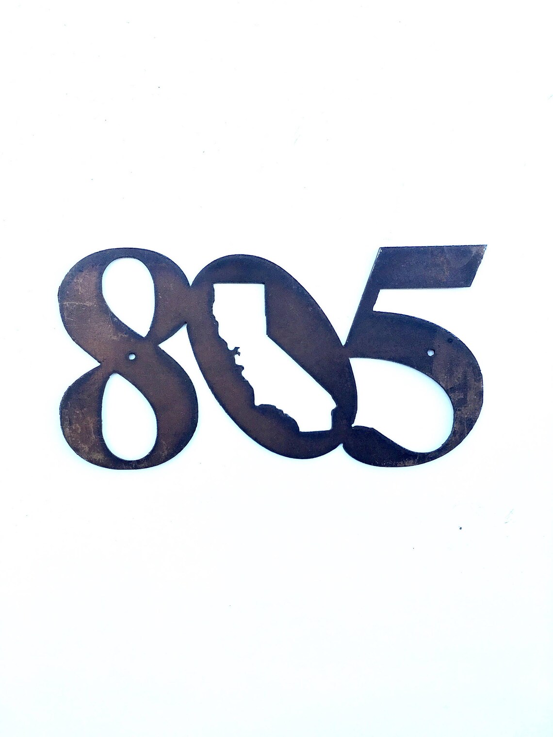 805 Metal Cutout Small metal area code dorm decor home | Etsy