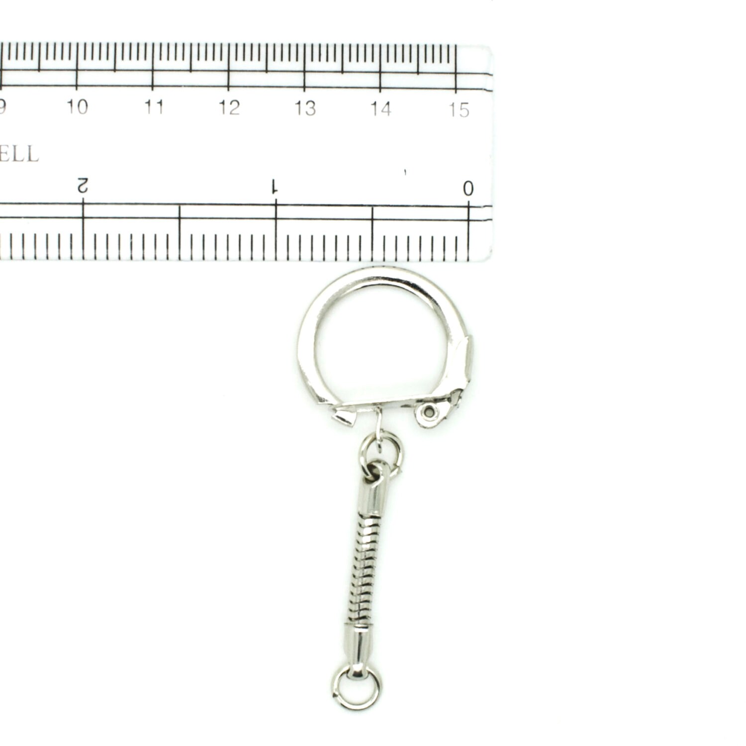 50 Key Chains ~ Snake Chain With Snap End + Jump Ring for Craft ...