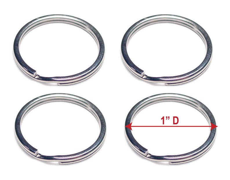 50pcs Key Rings Split Rings Keychain 25mm 1 D Heavy Duty - Etsy