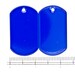 100pcs Blue Color Stainless Steel Military Spec Dog Tags Free Shipping ...