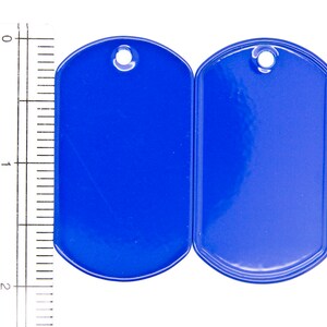 100pcs Blue Color Stainless Steel Military Spec Dog Tags Free Shipping ...