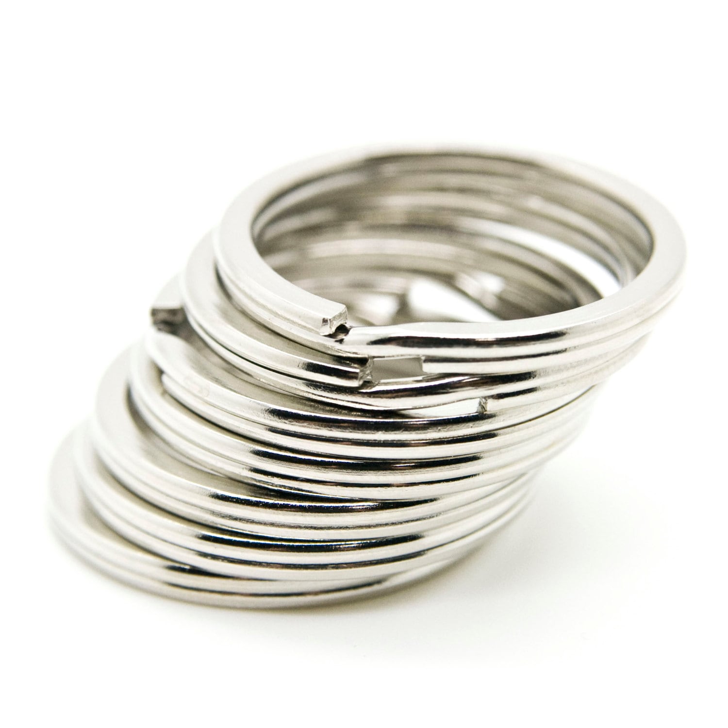 100pcs Key Rings Split Rings Keychain 30mm 1-3/16 D | Etsy