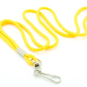 100pcs Rope ID Neck Lanyards With Swivel J Hook for ID Cards/badges - Etsy