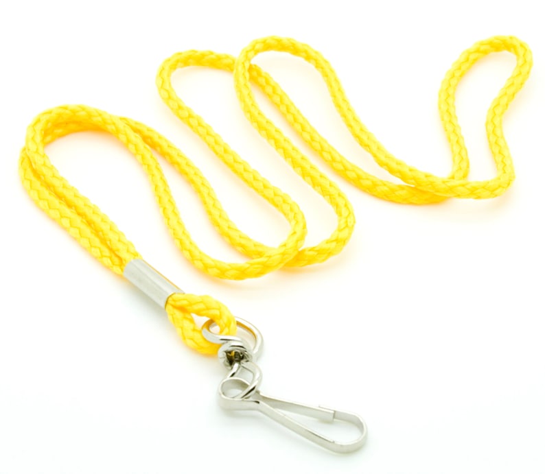 100pcs Rope ID Neck Lanyards With Swivel J Hook for ID Cards/badges - Etsy