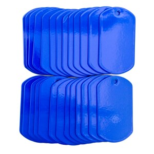 100pcs Blue Color Stainless Steel Military Spec Dog Tags Free Shipping ...